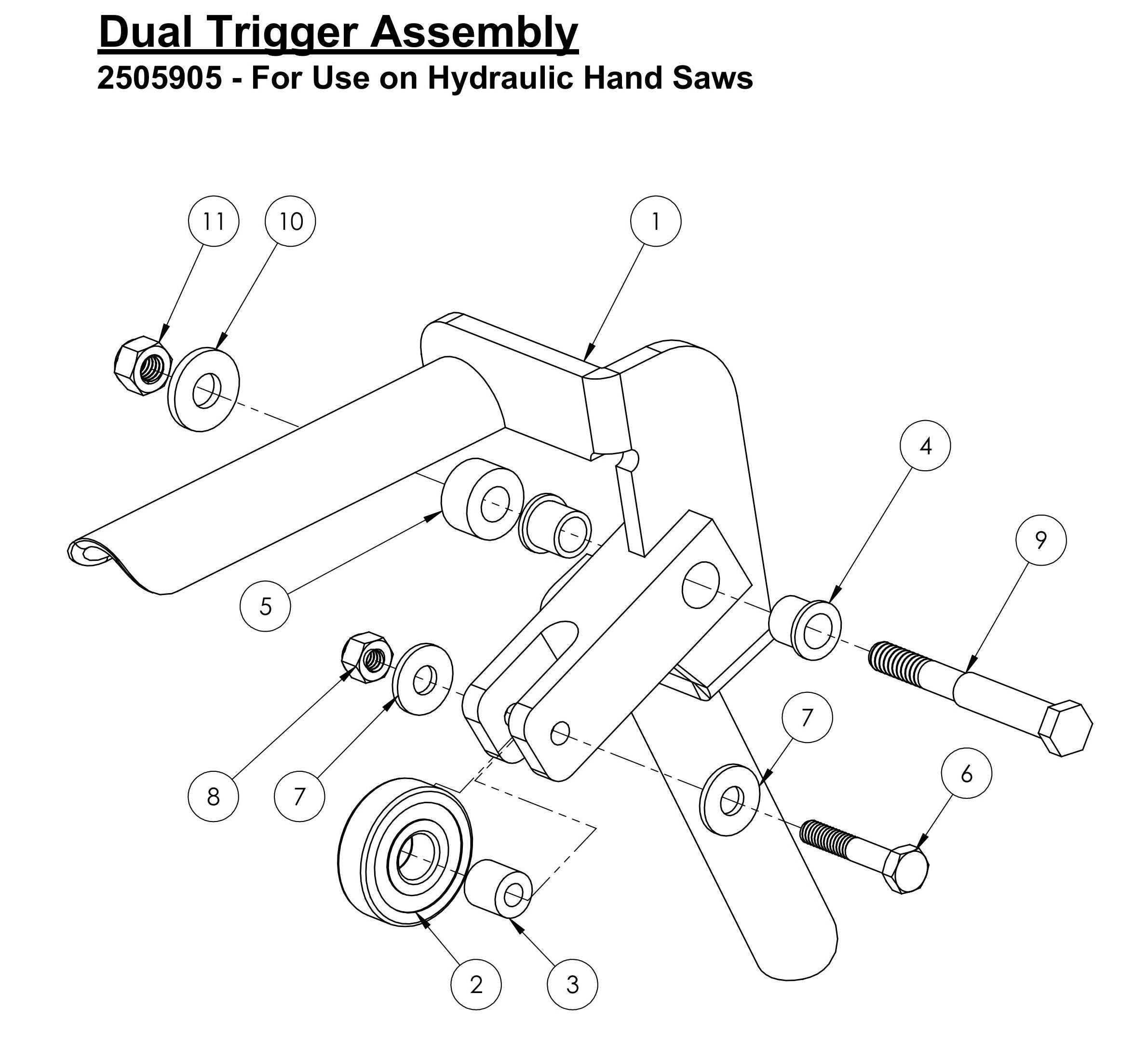 HS-25-F-12 Dual Trigger Assembly Parts | Danse USA