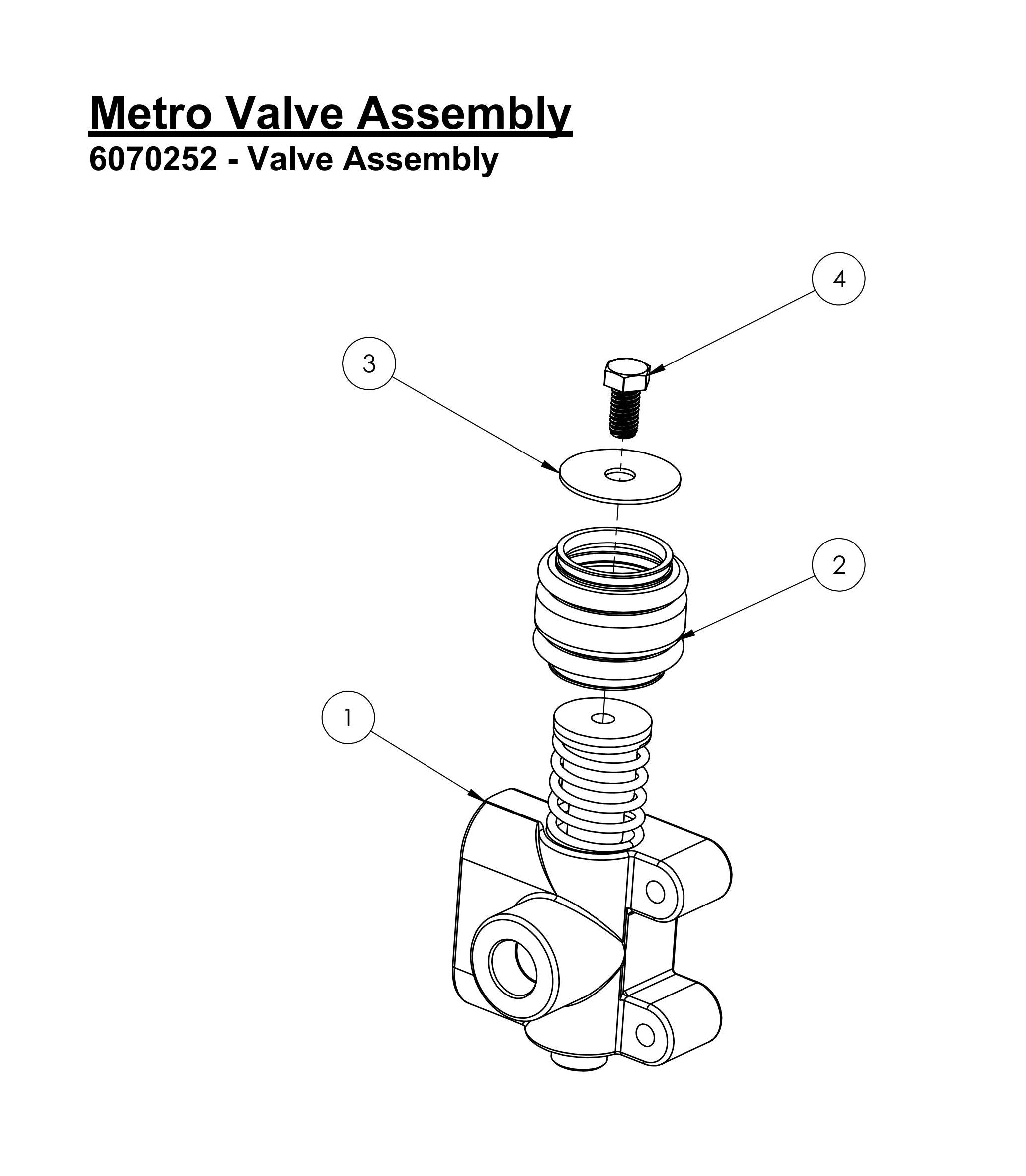 HS-20-12 Metro Valve Assembly Parts | Danse USA