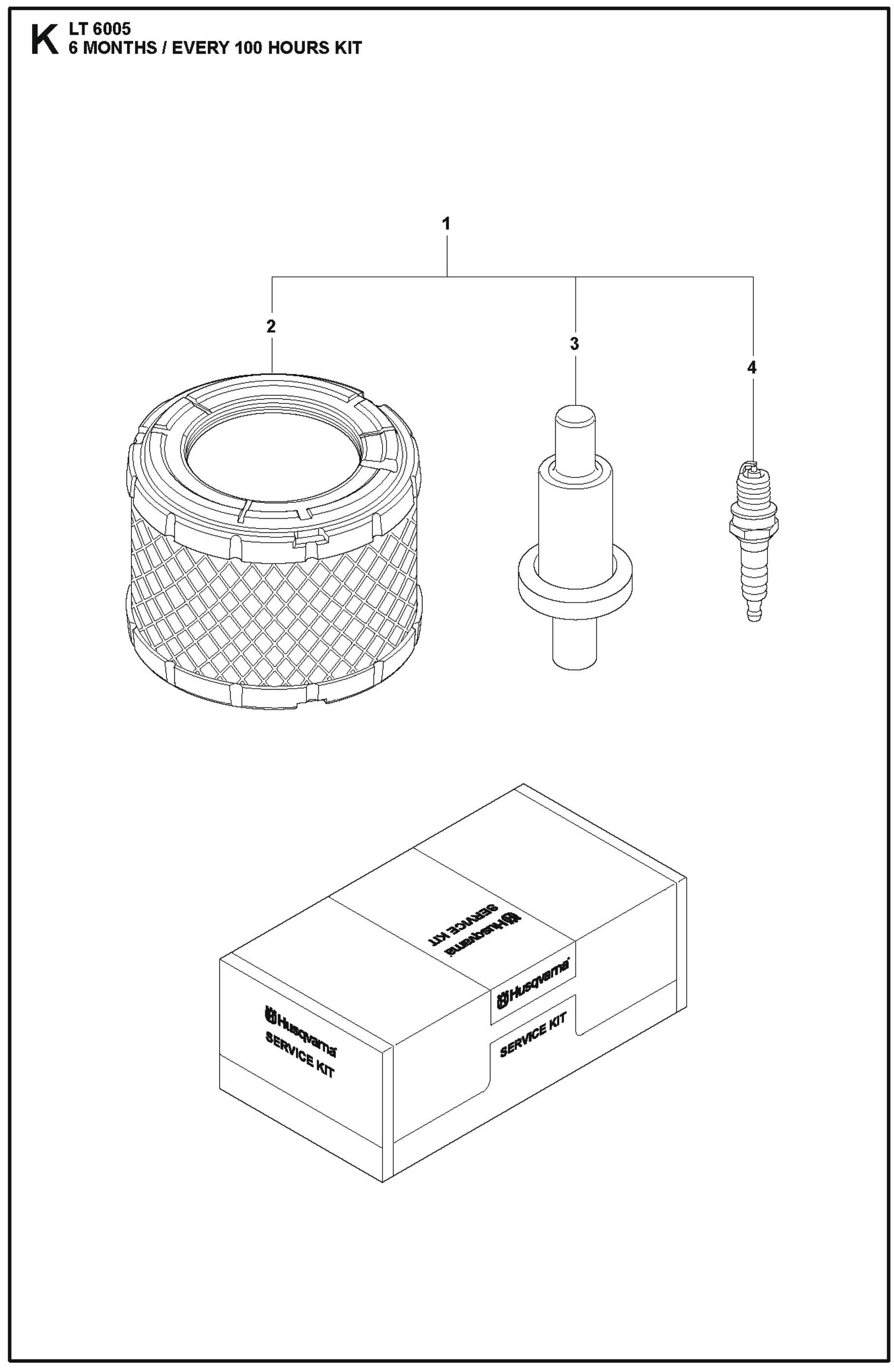 6 Months / Every 100 Hour Kit Assembly Parts For LT6005 Compaction Ram