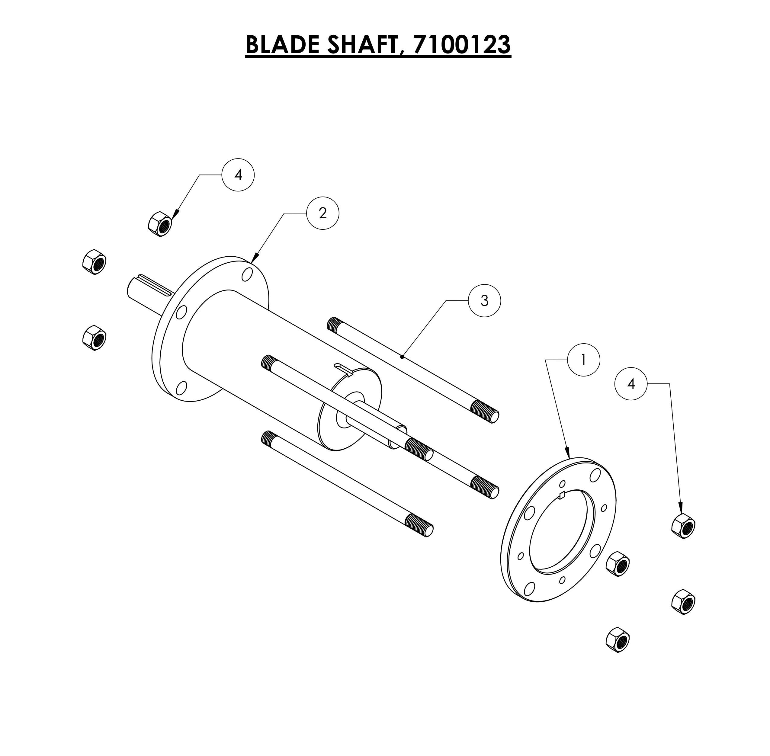 CG-1 Blade Shaft Assembly Parts