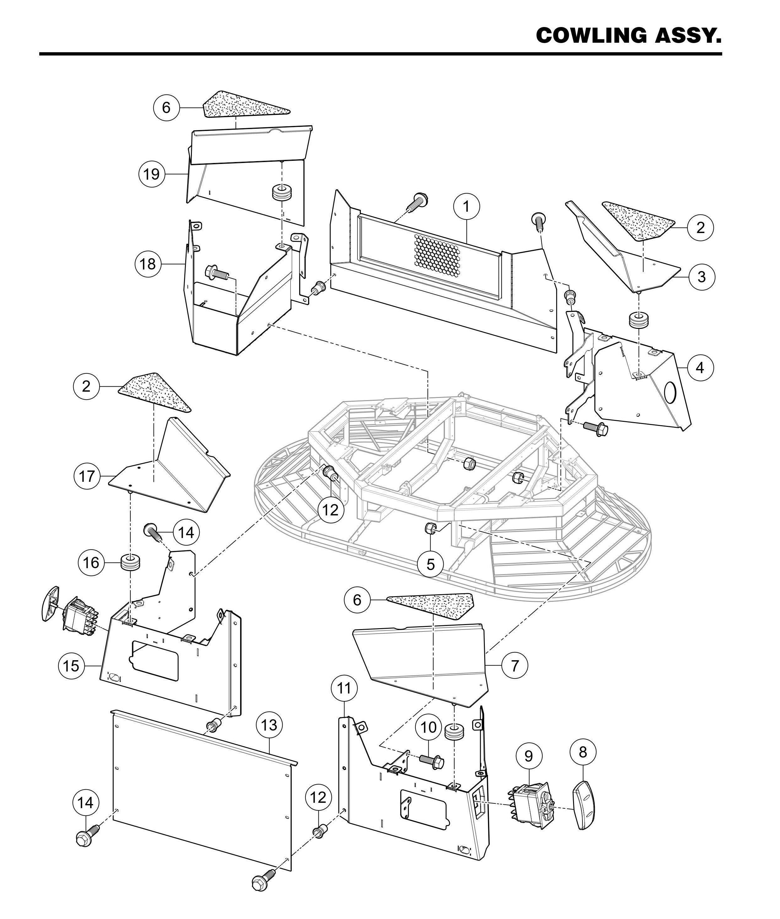 STXDF Cowling Assembly Parts | Danse USA