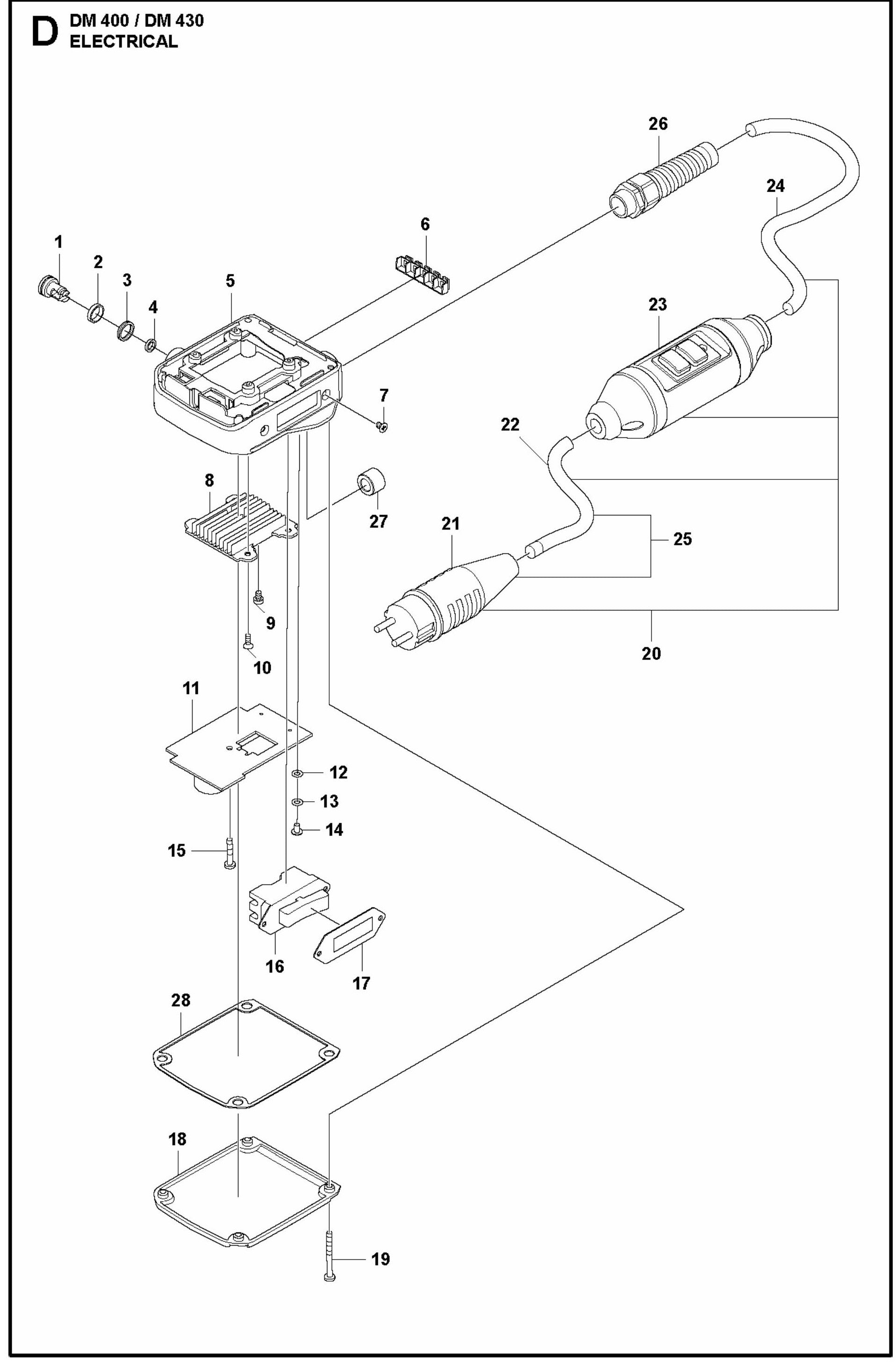 DM 430 Electrical Assembly Parts | Danse USA