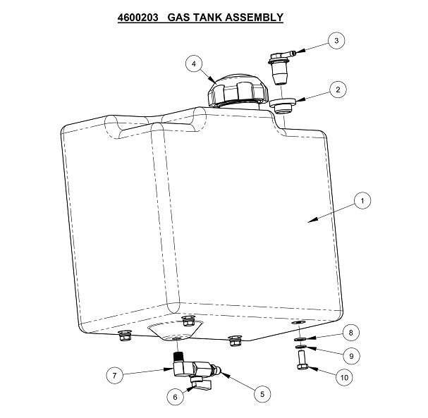 CP35BVXL Gas Tank Assembly Parts | Danse USA