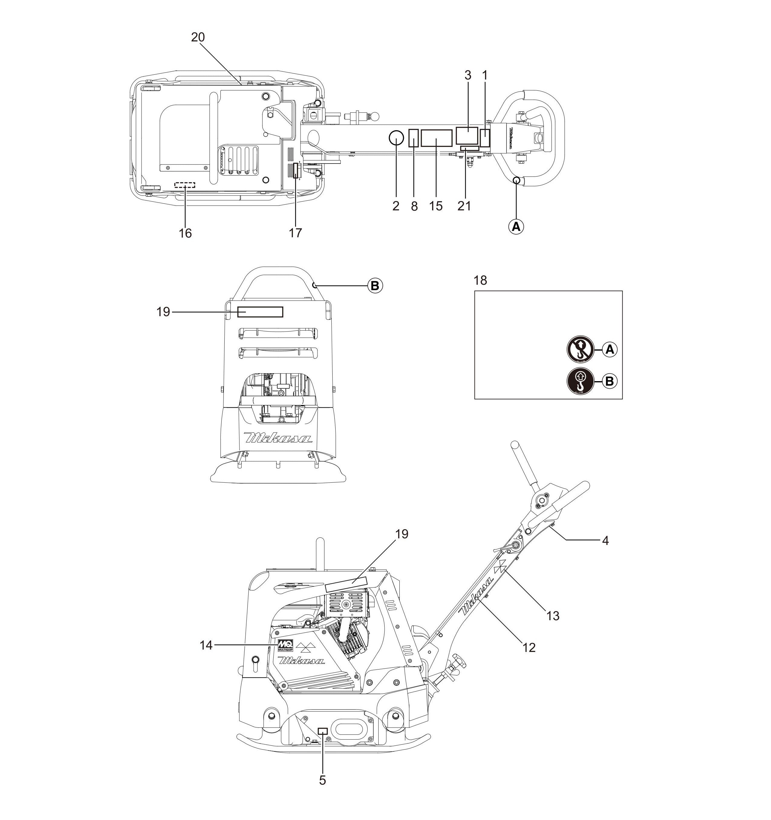 MVH208GH Nameplate And Decals Assembly Parts | Danse USA