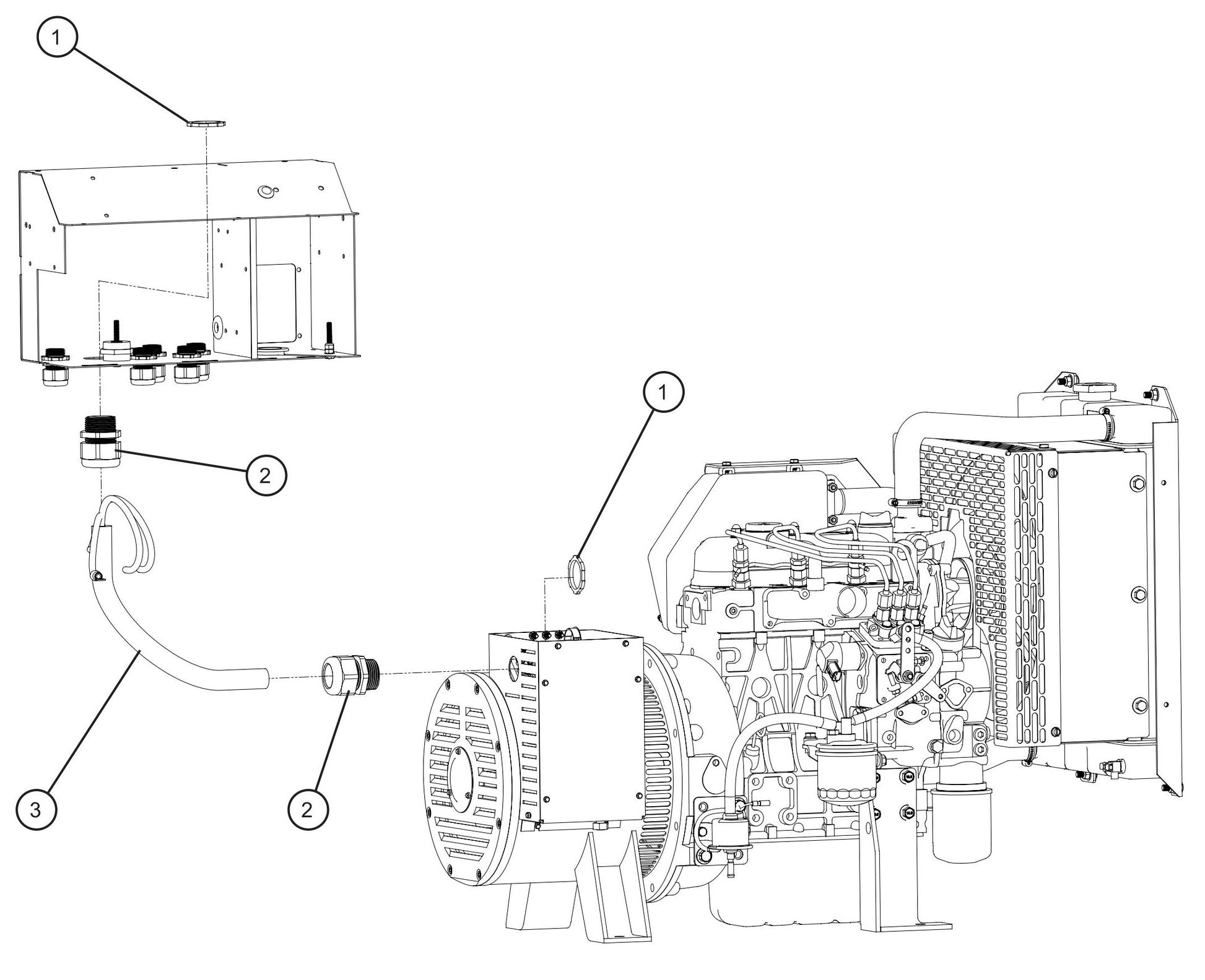 LD Series Night-Lite Pro II Coliseum 10/4 Generator Cord Assembly Part ...