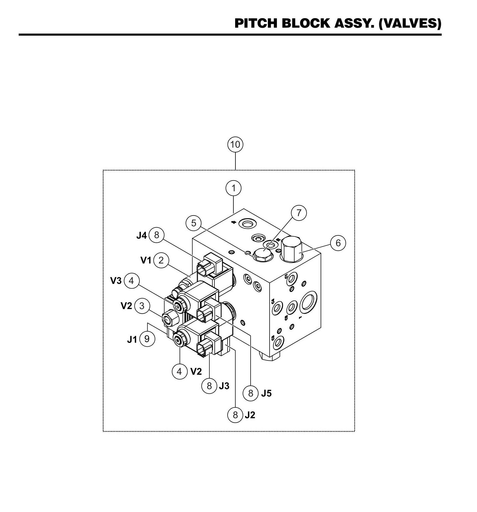 HTXD6I Pitch Block Assembly (Valves)