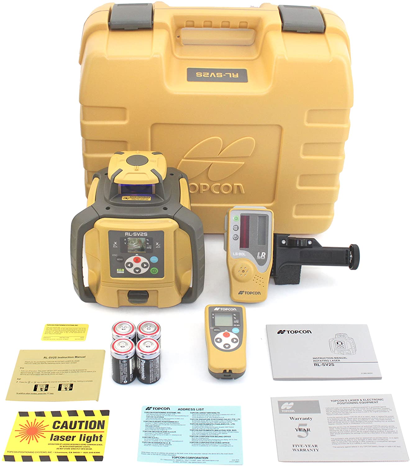 Topcon RL-SV2S 313990772 Self-Leveling Dual Grade Rotary Laser | Danse USA