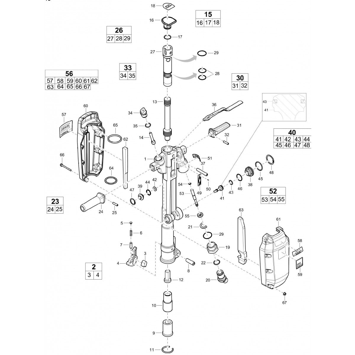 RTEX 15 Pneumatic Breaker